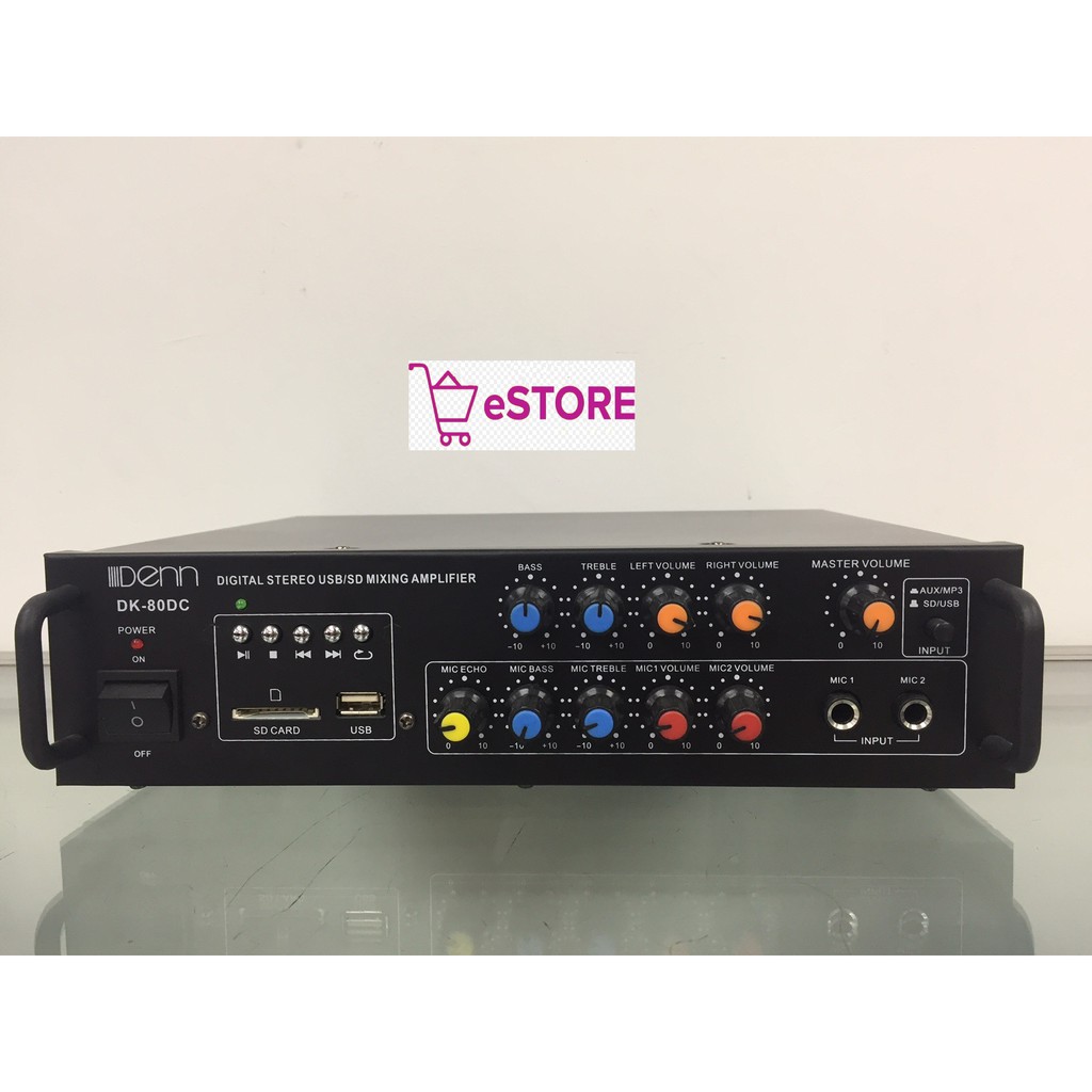 DENN DK-80DC Digital Stereo Mixing Amplifier (USB/ SD) | Shopee Malaysia
