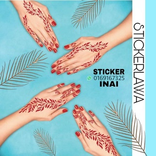 Sticker Inai / Henna Sticker Design Baharu + free gift | Shopee Malaysia