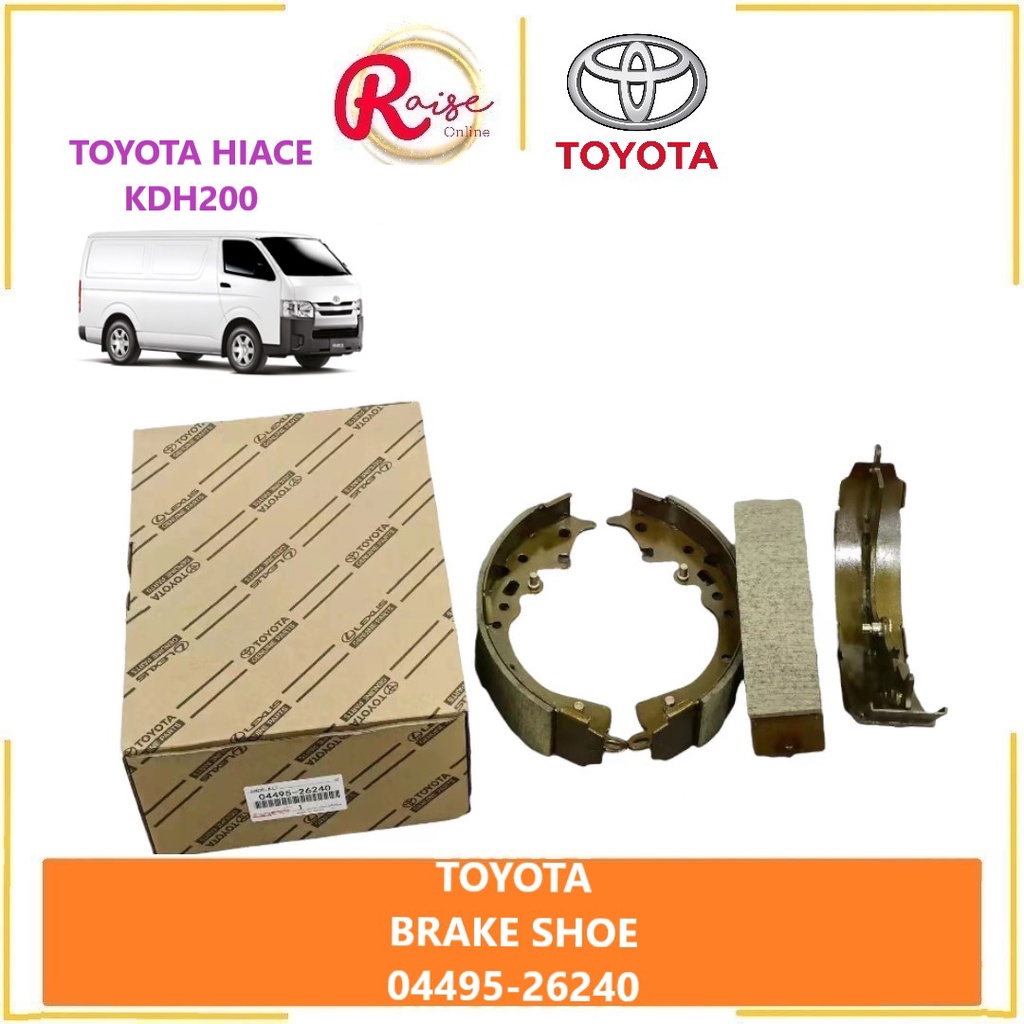 TOYOTA HIACE KDH200 / TRH203 DISC BRAKE SHOE REAR/ RR (04495-26240 ...