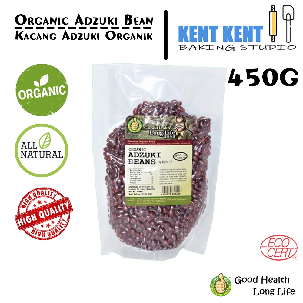 GOOD HEALTH LONG LIFE Organic Adzuki Bean / Kacang Adzuki Organik 400g ...