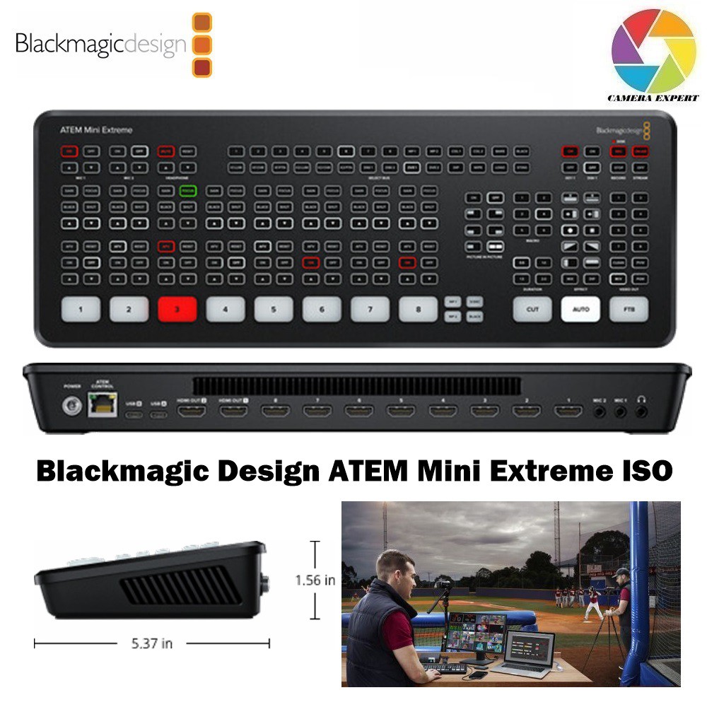 Blackmagic Design ATEM Mini Extreme ISO (SWATEMMINICEXTISO) | Shopee ...