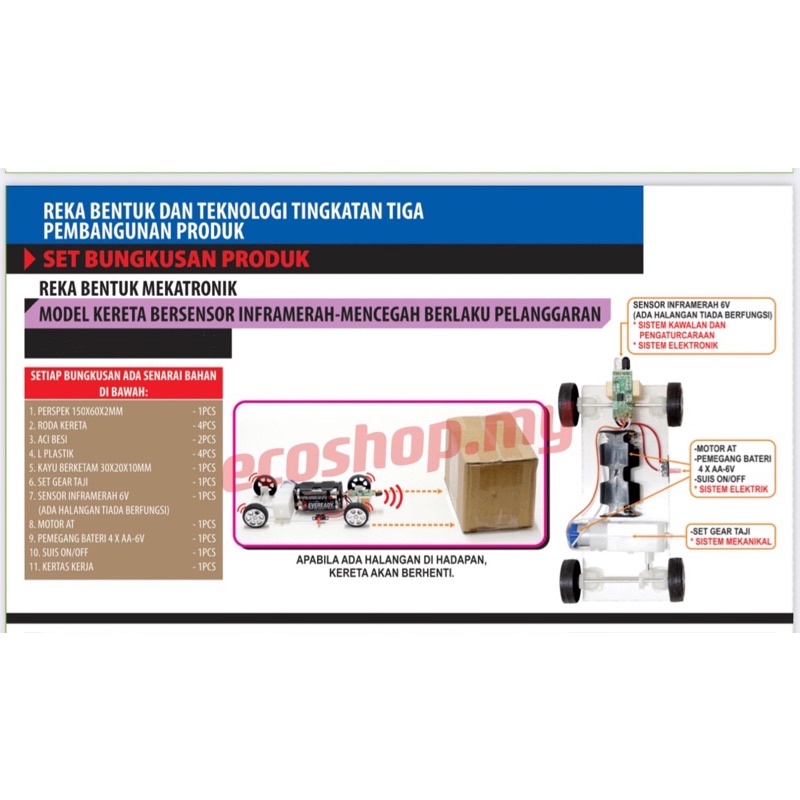 Reka Bentuk Mekatronik - Model Kereta Bersensor Inframerah - Mencegah ...