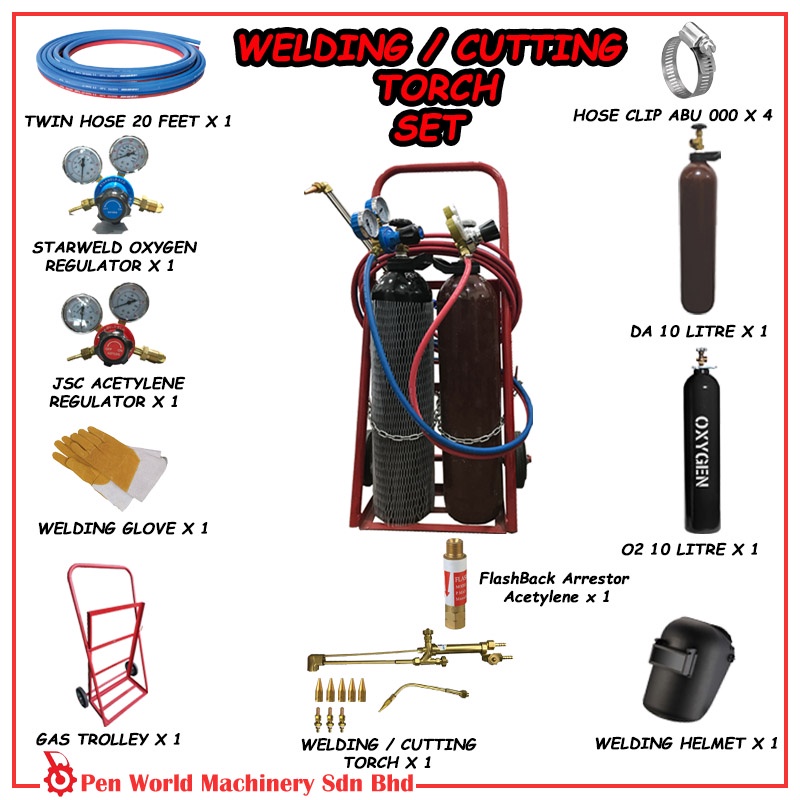 Cutting Torch Set Welding Torch Set With Acetylene DA Gas And Oxygen