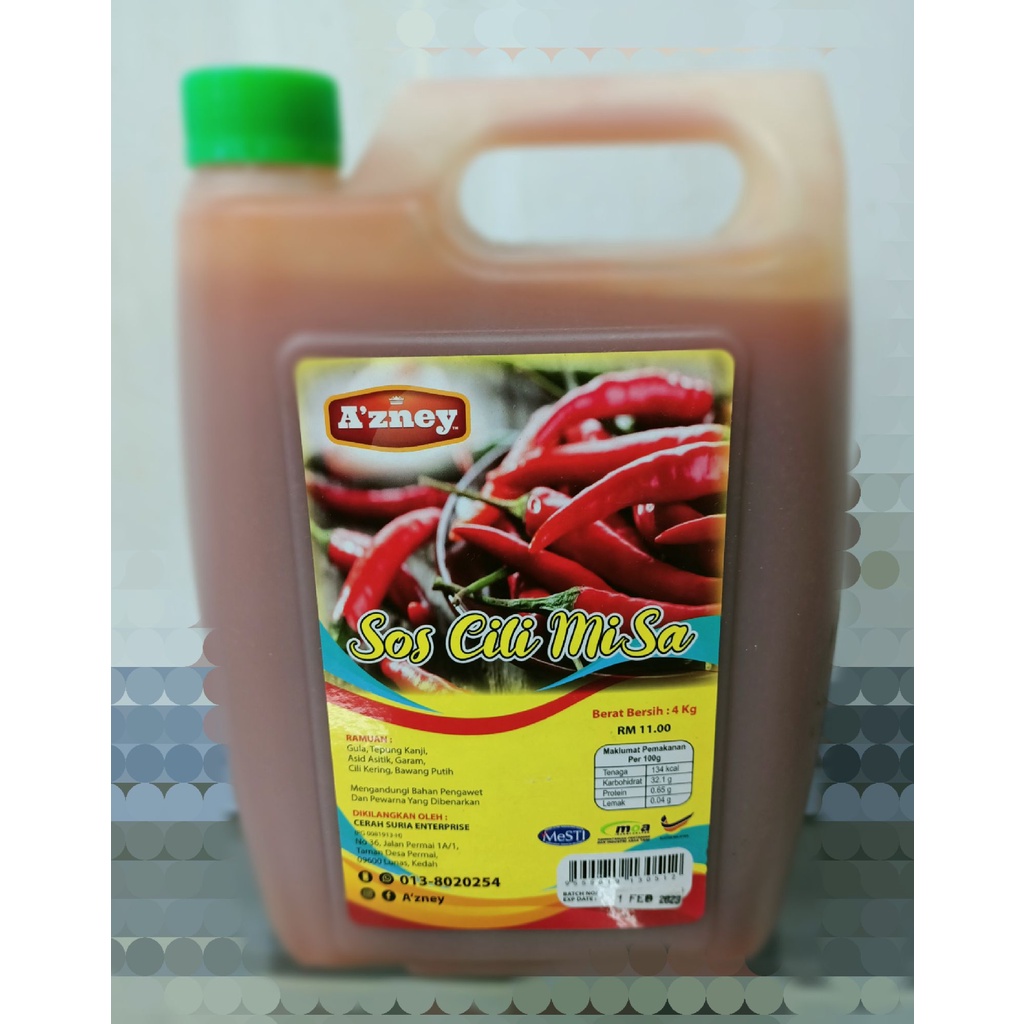 A'ZNEY SOS CILI MISA 4KG | Shopee Malaysia