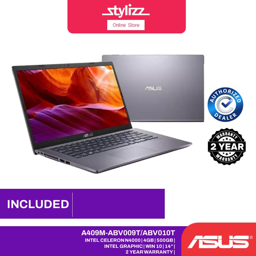 Asus Vivobook A409M-ABV009T/ A409M-ABV010T 14" Laptop (Celeron N4000 ...