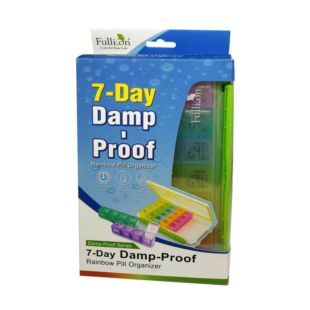 [ PILL ORGANIZER / BEKAS UBAT ] Fullicon Rainbow Pill Organizer 7-Day Moisture-Proof | Shopee ...