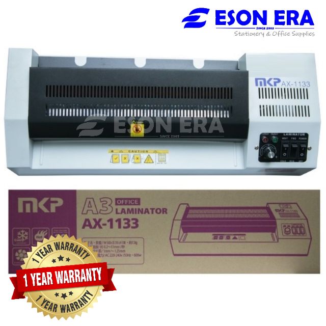 MKP A3/A4 Light Heavy Duty Laminator AX-1133 (Analogue) | Shopee Malaysia