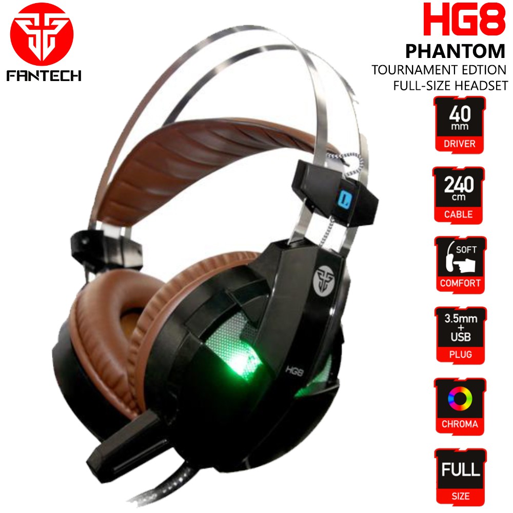 FANTECH Phantom HG8 Wired Gaming Headset (40mm) | Shopee Malaysia