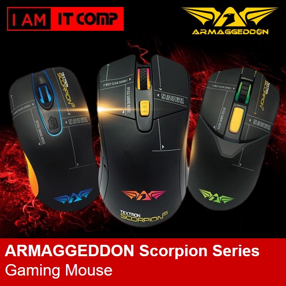 ARMAGGEDDON Textron Scorpion Series RGB Wired Gaming Mouse - Scorpion 3 ...
