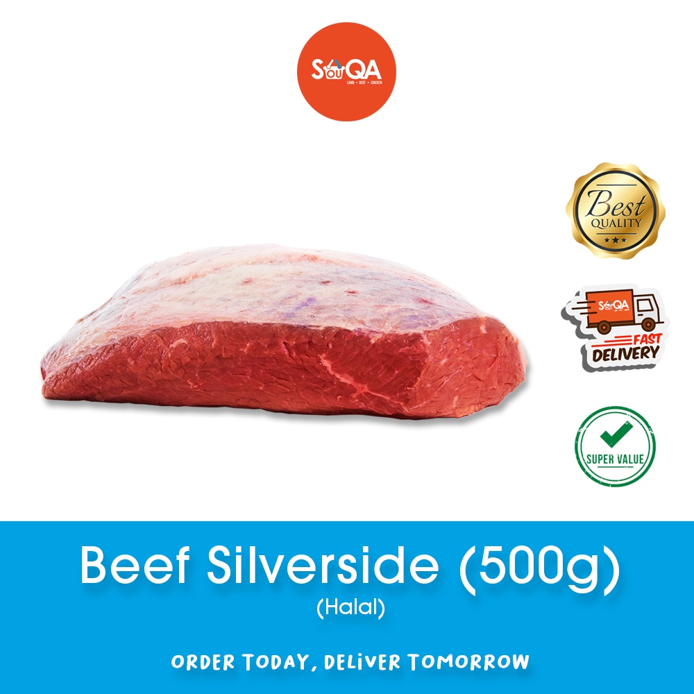 [Klang Valley only] Beef Silverside 500g (Halal) | Shopee Malaysia