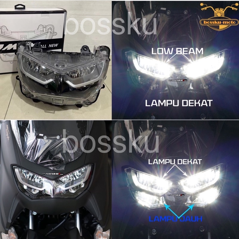 NMAX V2 2020 HEAD LAMP LED REFLECTOR HEADLIGHT | Shopee Malaysia