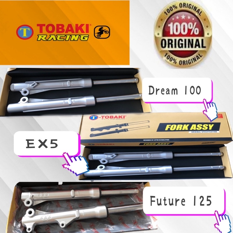 Tobaki fork assy Honda Ex5/Dream 100/wave 100/wave 125/wave 110/Future ...