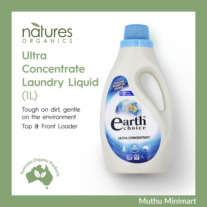 Earth Choice | Ultra Concentrate Laundry Liquid 1L | Pencuci Dobi Baju | Shopee Malaysia