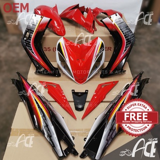 Coverset LC135 V1 Spark Red Yamaha LCV1Spark RX135 Diasil Metallic ...