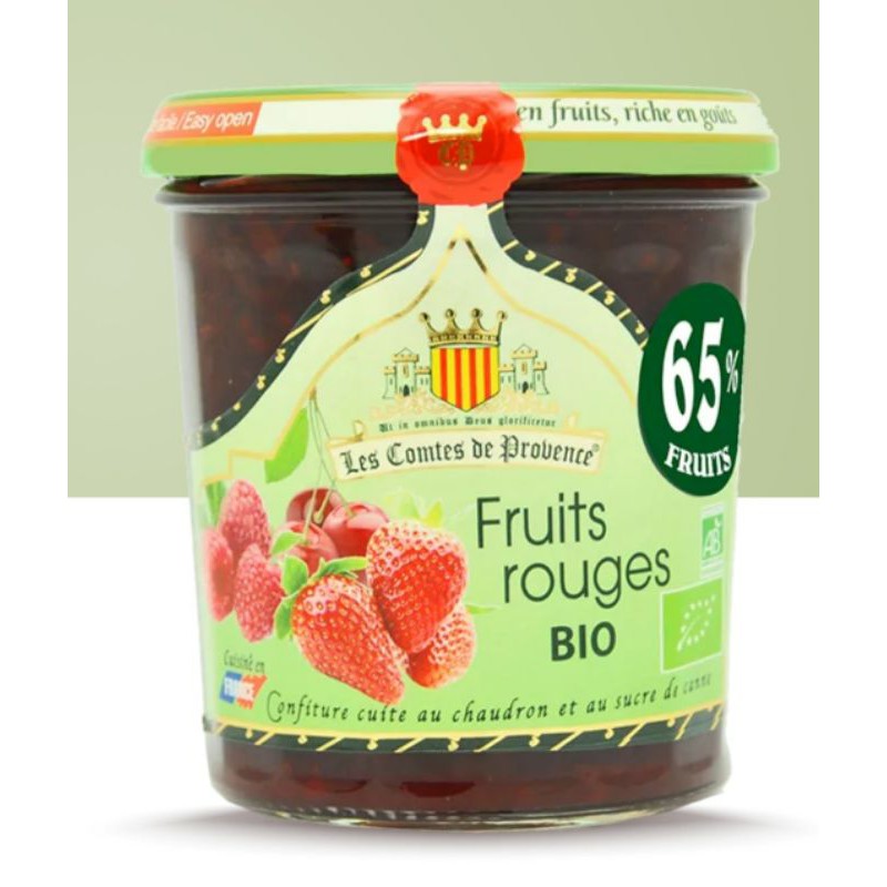 Les Comtes de Provence Organic Four Red Fruits Berry Jam Spread ...