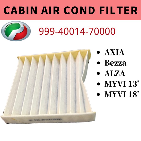 OEM AIR COND CABIN FILTER PERODUA MYVI 2011+ NEW MYVI ALZA AXIA BEZZA ...