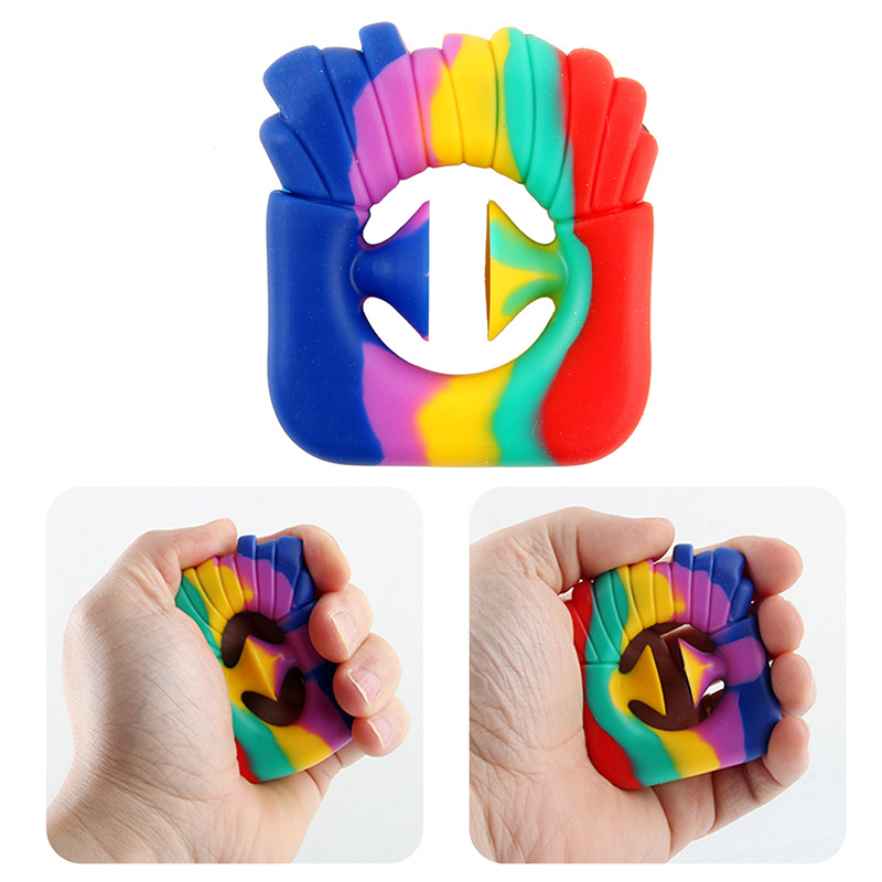 Colorful Squeeze Snap Sensory Tool Fidget Toy Autism Hand Strength Grip ...