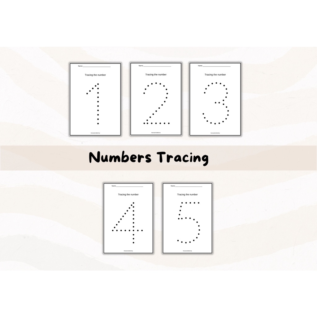 PRINTABLE Number Tracing worksheet for Pre-School, Kindergarten ...