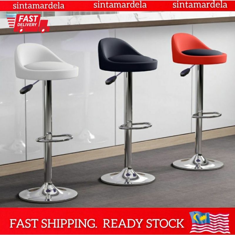 Hydraulic Bar stool chair height adjustable kerusi salon kaunter ...