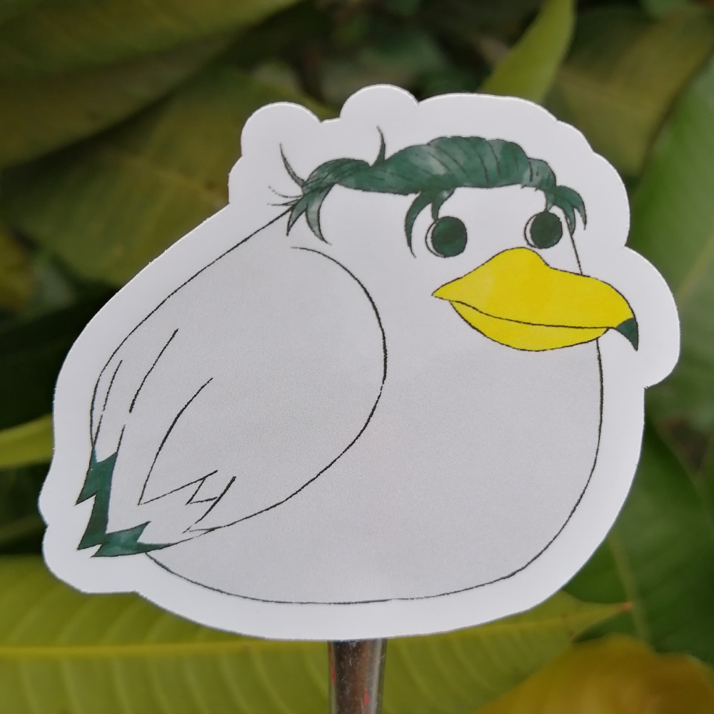 Eren The Bird Fanart Stickers Eren Yeager Attack On Titan Waterproof Stickers Shopee