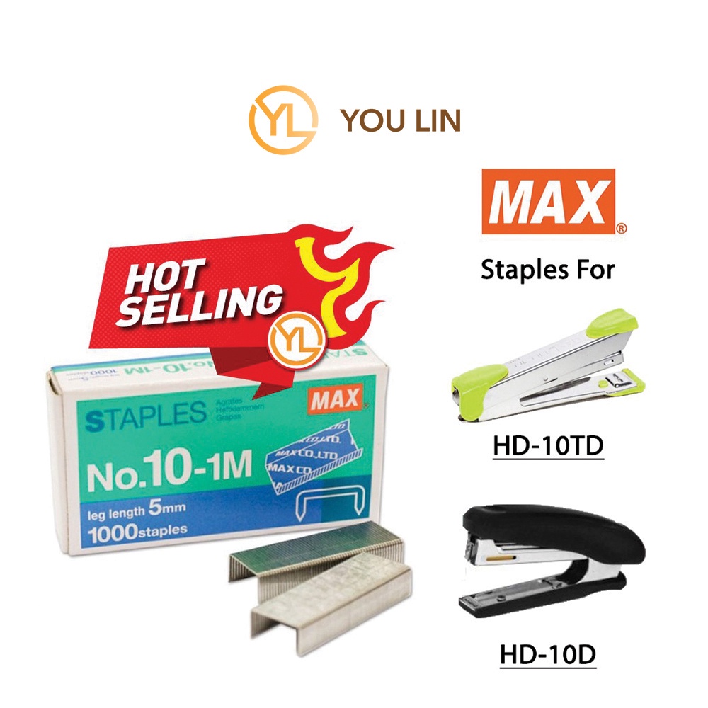 Max No.10-1m Staples (Original) | Shopee Malaysia