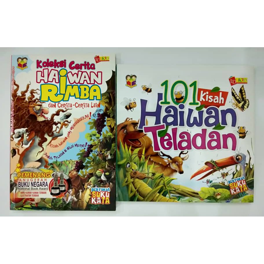 DUO SET 101 Kisah Haiwan Teladan & Koleksi Cerita Haiwan Rimba dan ...
