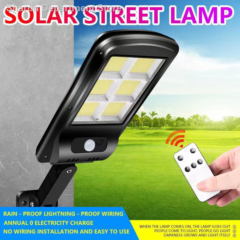 Solar Induction Wall Lamp 3 Modes Remote Control IP67 Waterproof Street ...