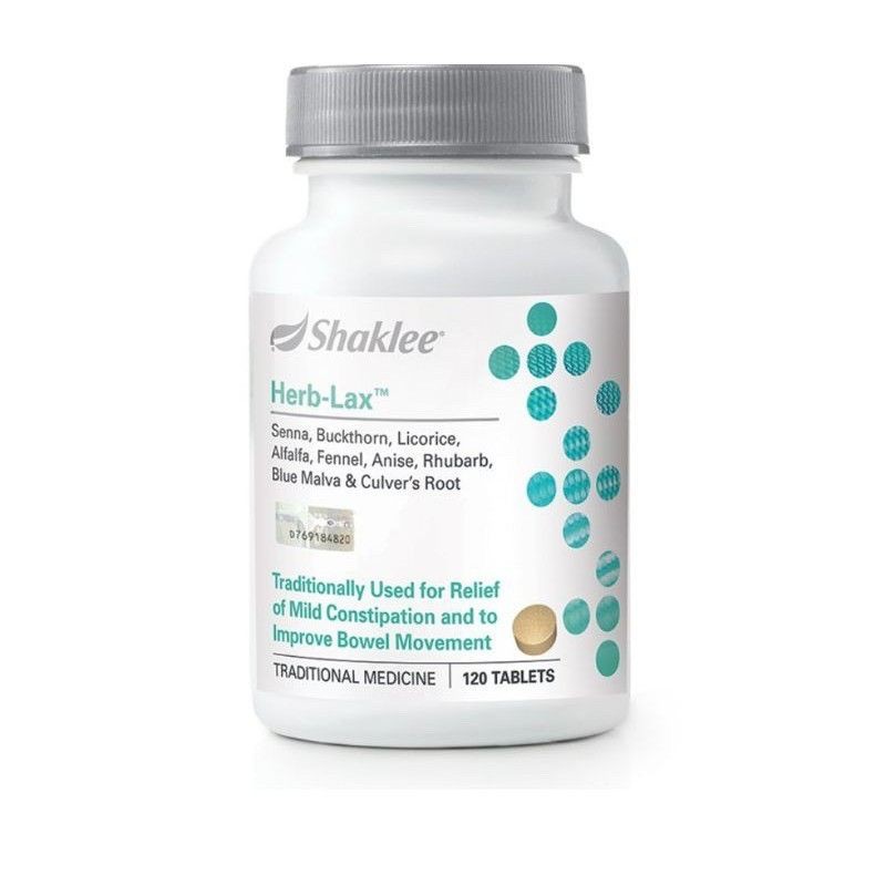 Shaklee Herb-Lax Herblax Detox Usus Sembelit (120 Tablets) Original ...