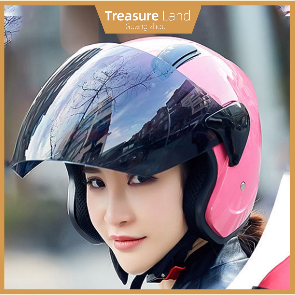 Half Helmet With Retractable Shield