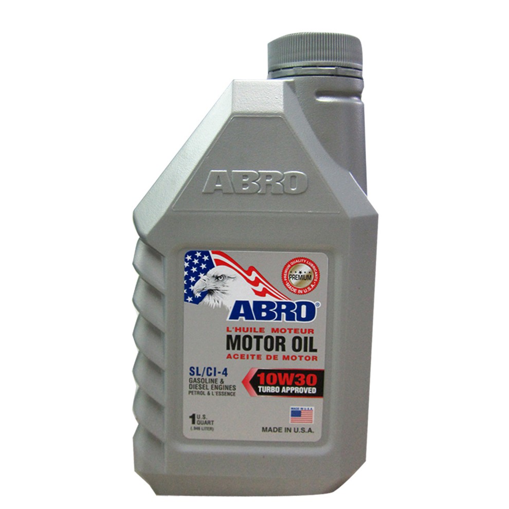 Abro Premium Motor Oil 10W30 1US Quart (946ml) Engine Oil - MADE IN USA ...
