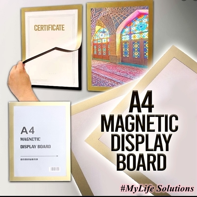 A4 Magnetic Display Board Sticker Photo Certification Magnetic Holder ...