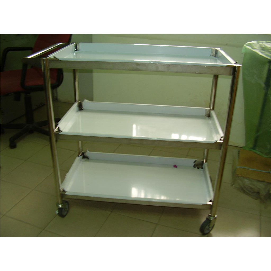 Stainless Steel 3 Tier Trolley | Shopee Malaysia