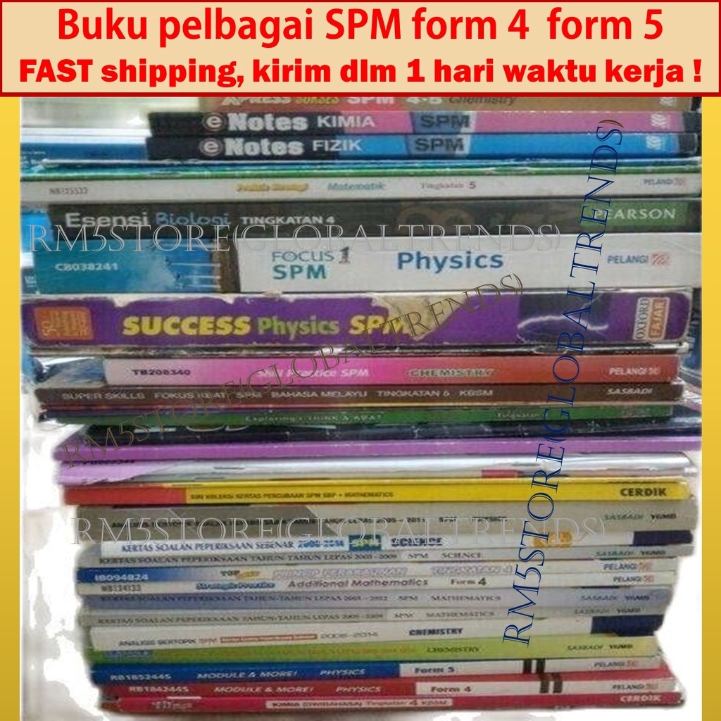 MURAH buku rujukan SPM FORM 5 pelangi sasbadi reference book oxford science chemistry physic add ...
