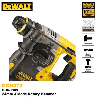 Dewalt DCH273 18/20V Brushless Cordless SDS-Plus 3 Mode Rotary Hammer ...