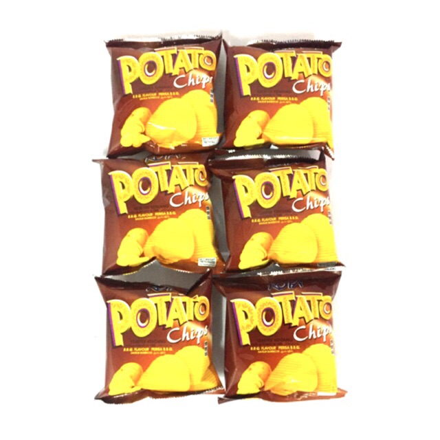 Oriental 16gm x 6pkt Rota Potato Chips BBQ Flavour Keropok Kerepek Ubi ...