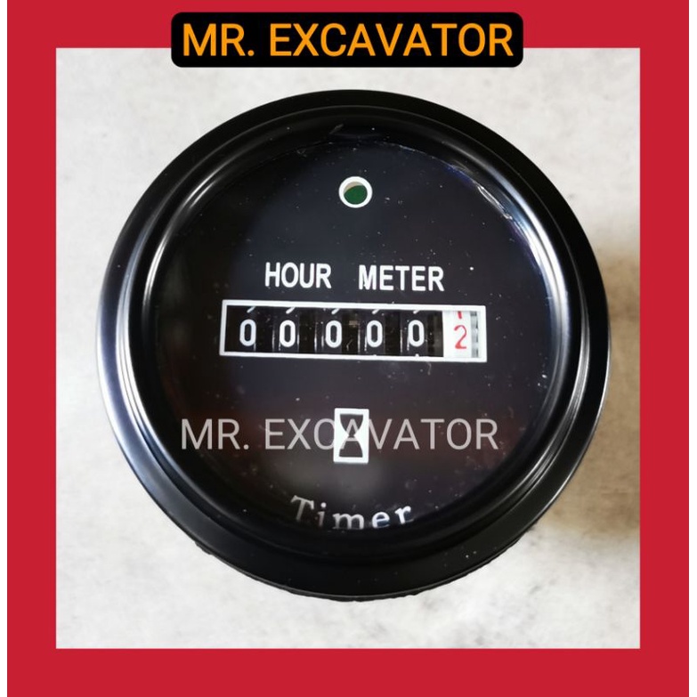 Excavator Hour Meter Timer Hitachi Kobelco Komatsu Sumitomo 12V 24V DC ...
