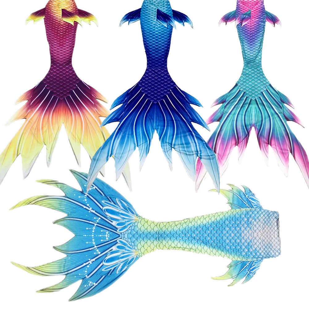 【Ready Stock】2021 new Kids Adults swimwear Mermaid Tail Luxurious ...