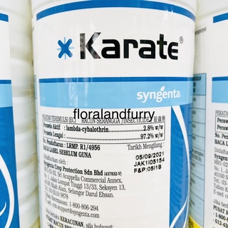 Karate 1L Lambda Cyhalothrin 2.8% Racun Ulat Pengorek Buah Batang Pokok Durian Cili Bendi Terung ...
