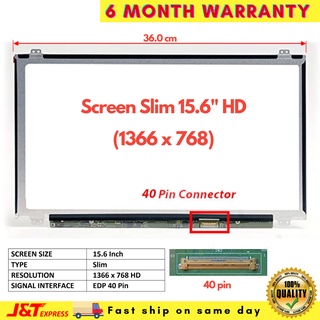 LCD 15.6" Inch Original LAPTOP SCREEN Slim / 30 pin / 40 pin / Nano ...