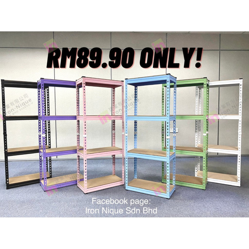 🔥Mini Rack (HDF Shelving) 🌈Storage Rack / Home Store Warehouse Boltless ...