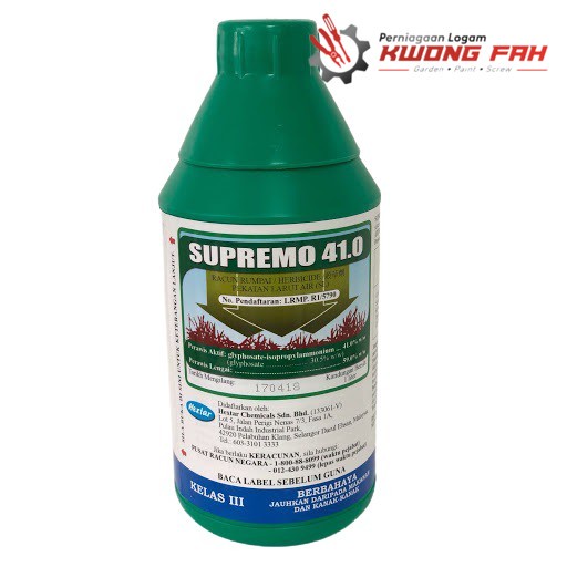 (ORIGINAL ) SUPREMO Herbicide Racun Rumput 41% - 500ml | Shopee Malaysia