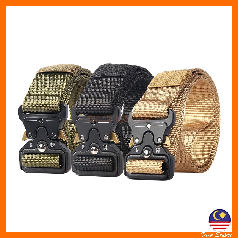 DES Tactical Belt Outdoor Tali Pinggang Polis Askar Buckle ...