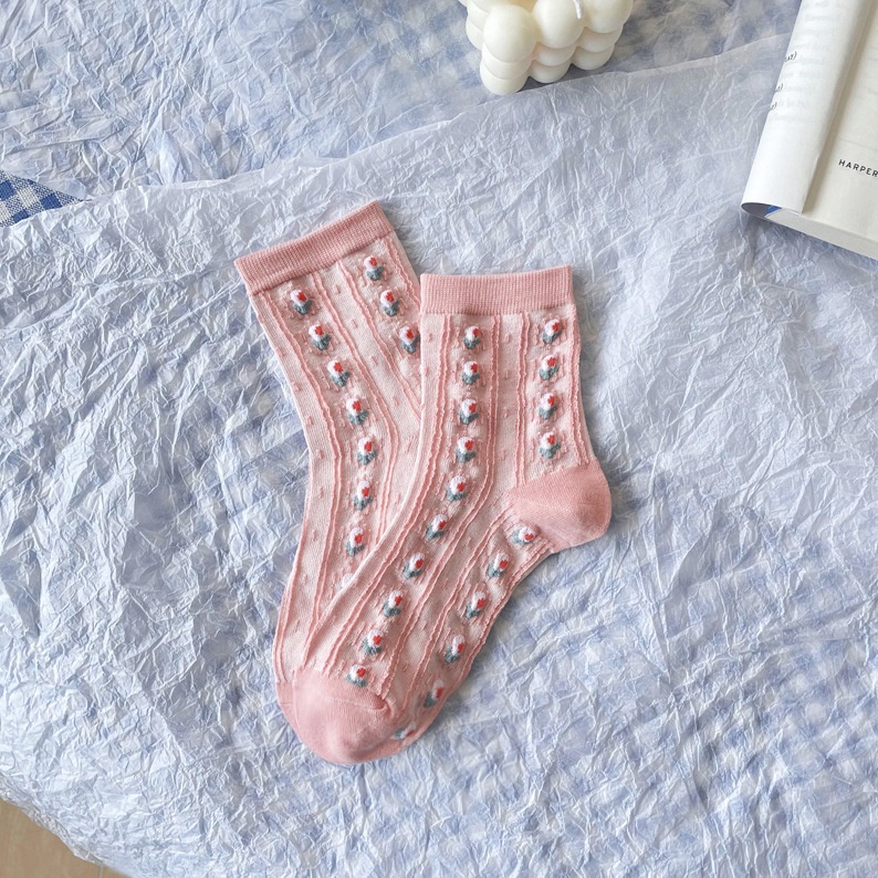 MALAYSIA READY STOCK!1 Pair of Korean Style Women/Lady Small Floral ...