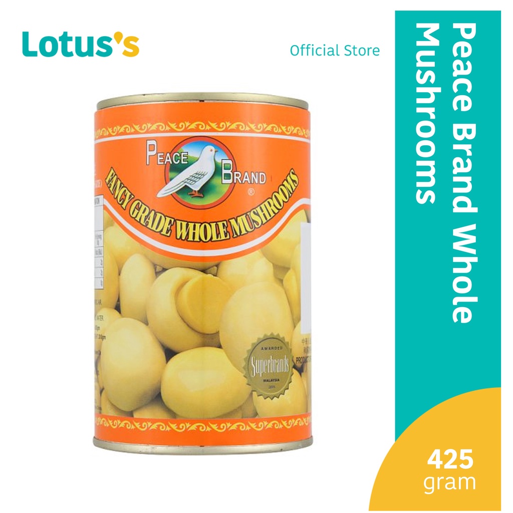 Peace Brand Fancy Grade Whole Mushrooms 425g | Shopee Malaysia