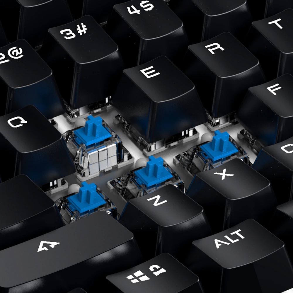 GameSir GK300 Wireless Mechanical Gaming Keyboard Bluetooth 2.4GHz ...