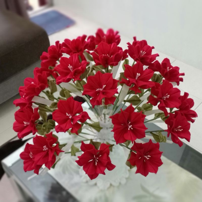 BFA1 BUNGA TELUR 10 PCS BUNGA PAHAR BUNGA GANTUNG BUNGA TELUR ...