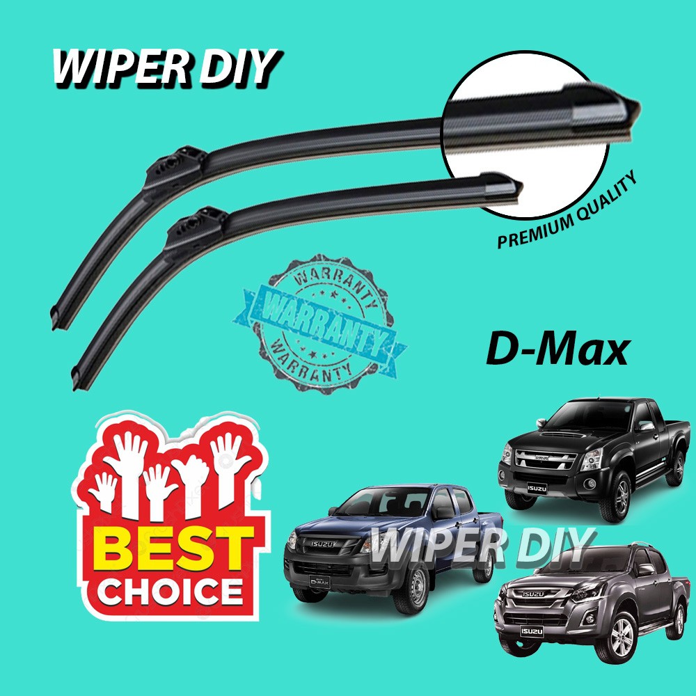 Isuzu D-MAX DMAX 2002 - 2012 , 2013 - 2015 , 2016 - Present Silicone Wiper Blade Windscreen ...