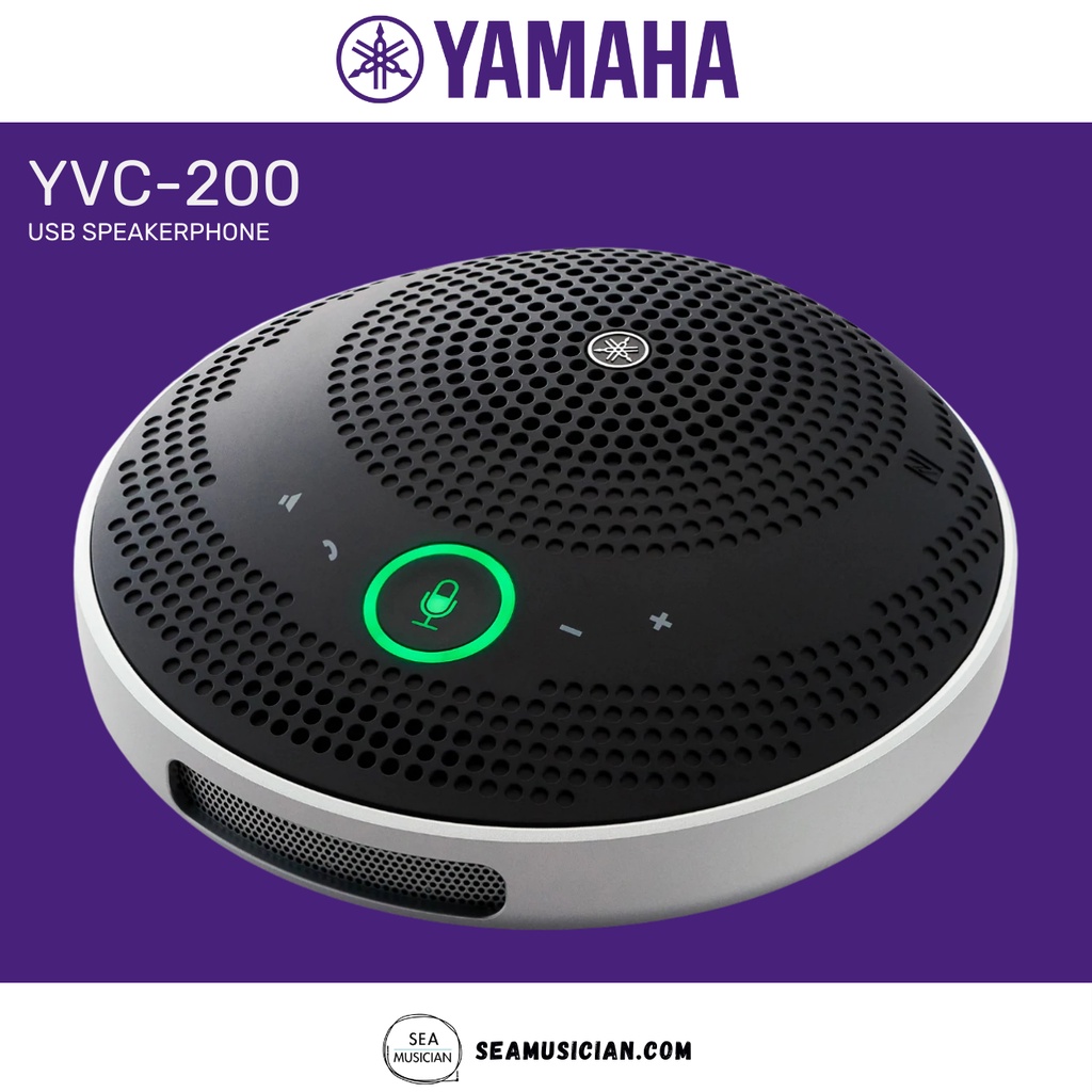 YAMAHA YVC-200 PORTABLE USB SPEAKERPHONE - BLACK (SPEAKER/ YVC200/ YVC ...