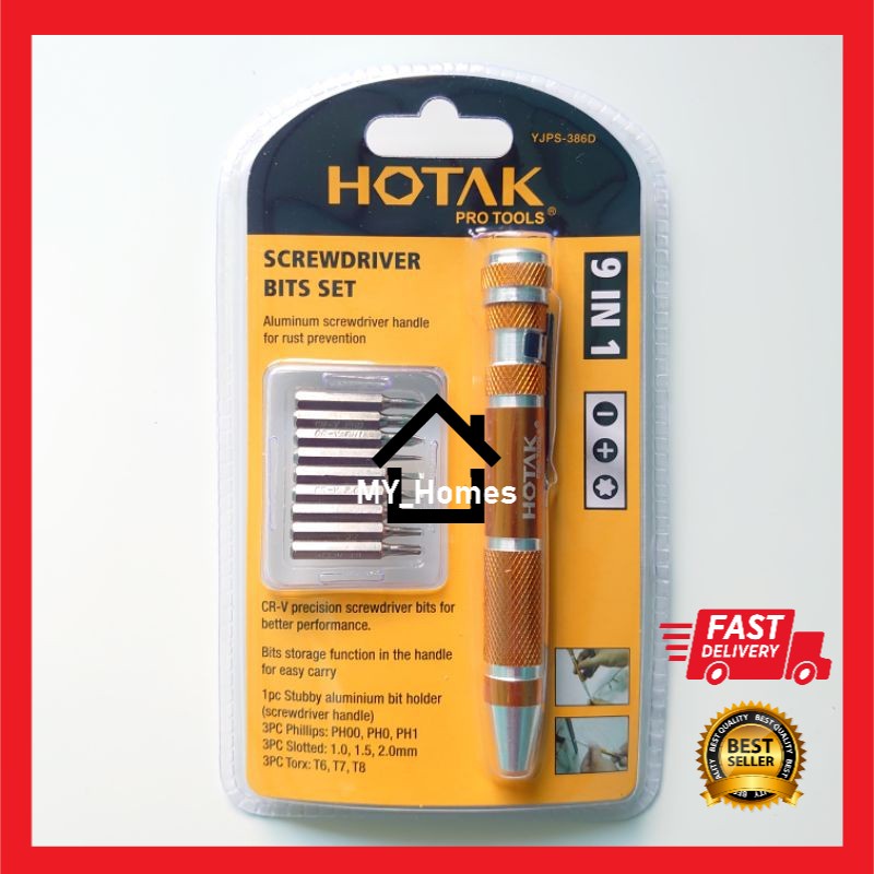 Hotak Screwdriver Bits Set / Hotak Pro Tools / Aluminium Screwdriver ...