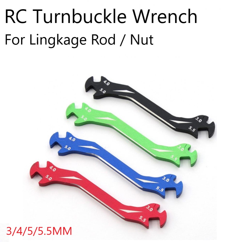 RC Tool 4 in 1 Alloy Turnbuckle Linkage Wrench 3/4/5/5.5MM For RC Car ...
